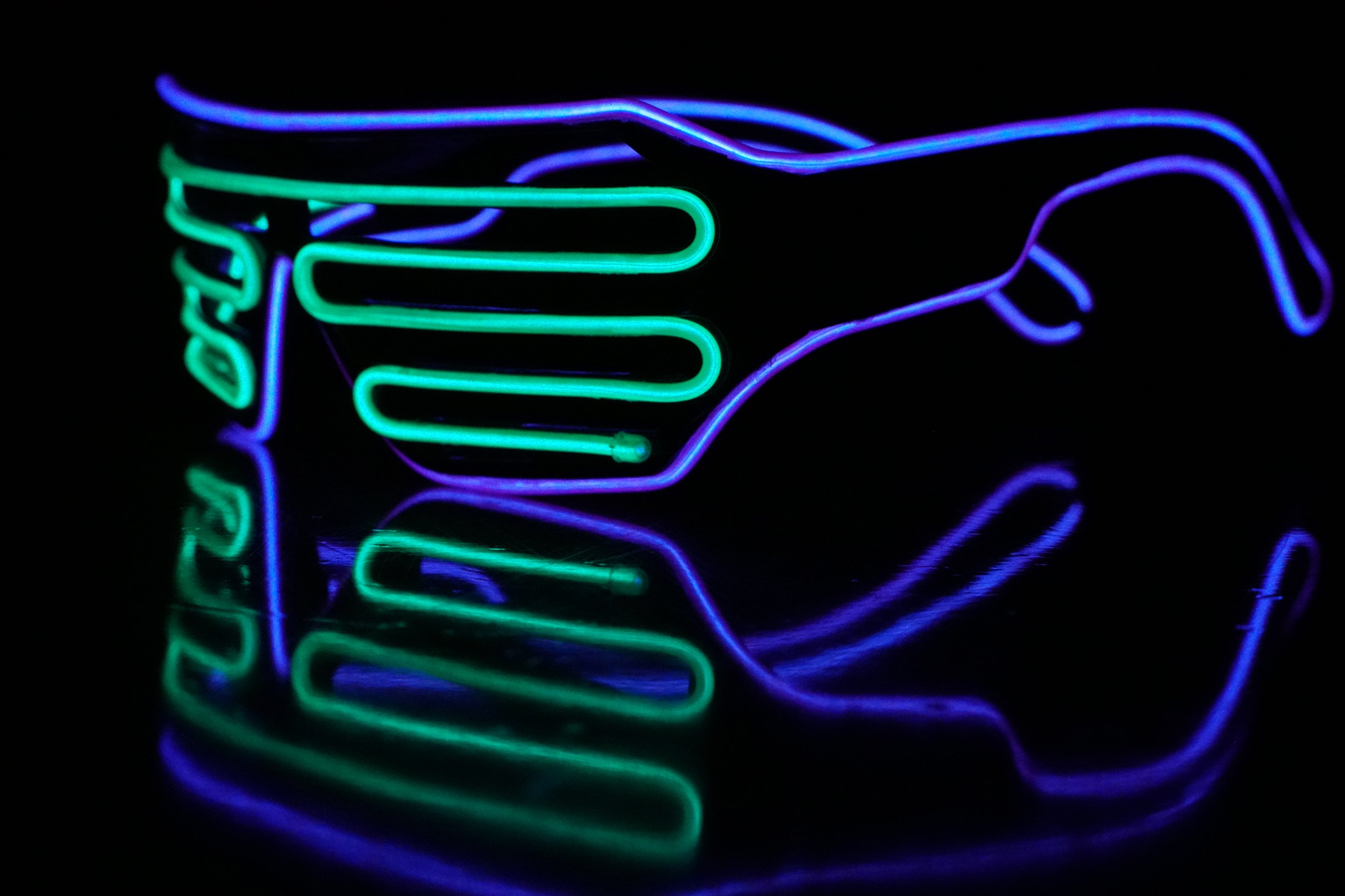 Bicolor EL Shutter Shades – Rave Cravings